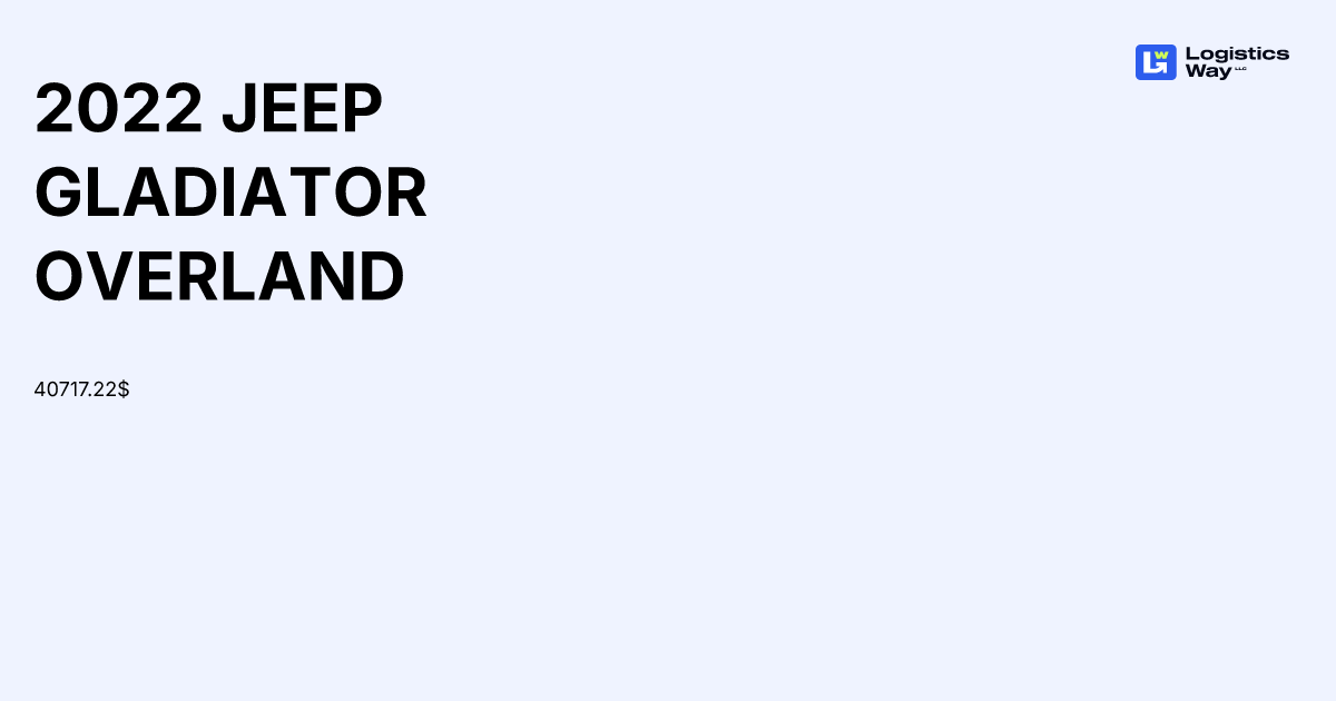 2022 JEEP GLADIATOR OVERLAND